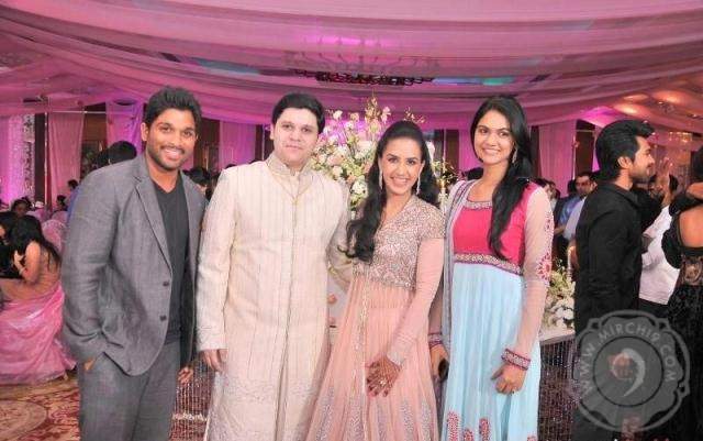 Allu Arjun and Ramcharan Tej at Friends engagement - M9.news