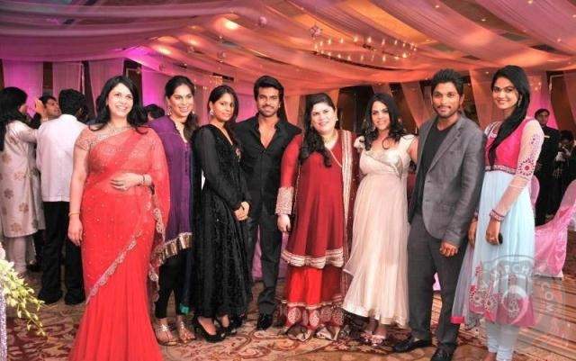 Allu Arjun and Ramcharan Tej at Friends engagement - M9.news