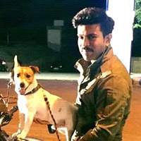 Ram Charan Pet Dog BRAT Photo, Ram Charan Dog Druva Shooting