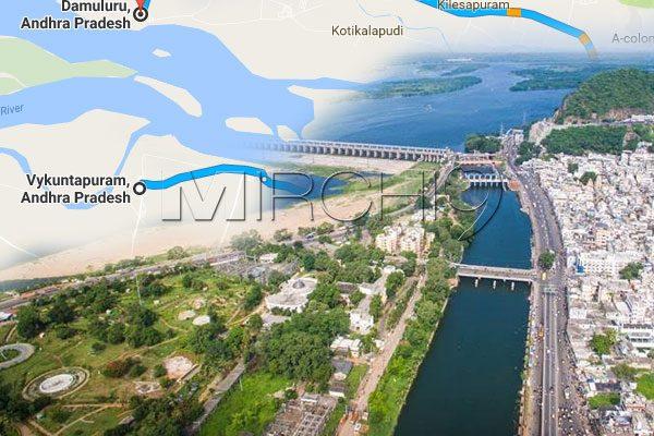 Krishna River New Bridge Design Between Vykuntapuram Damuluru