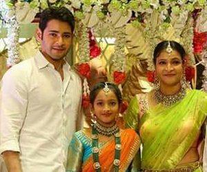 Mahesh Babu at Manjula Daughter's Saree Function