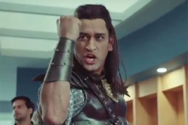 MS Dhoni Returns in Baahubali Avatar