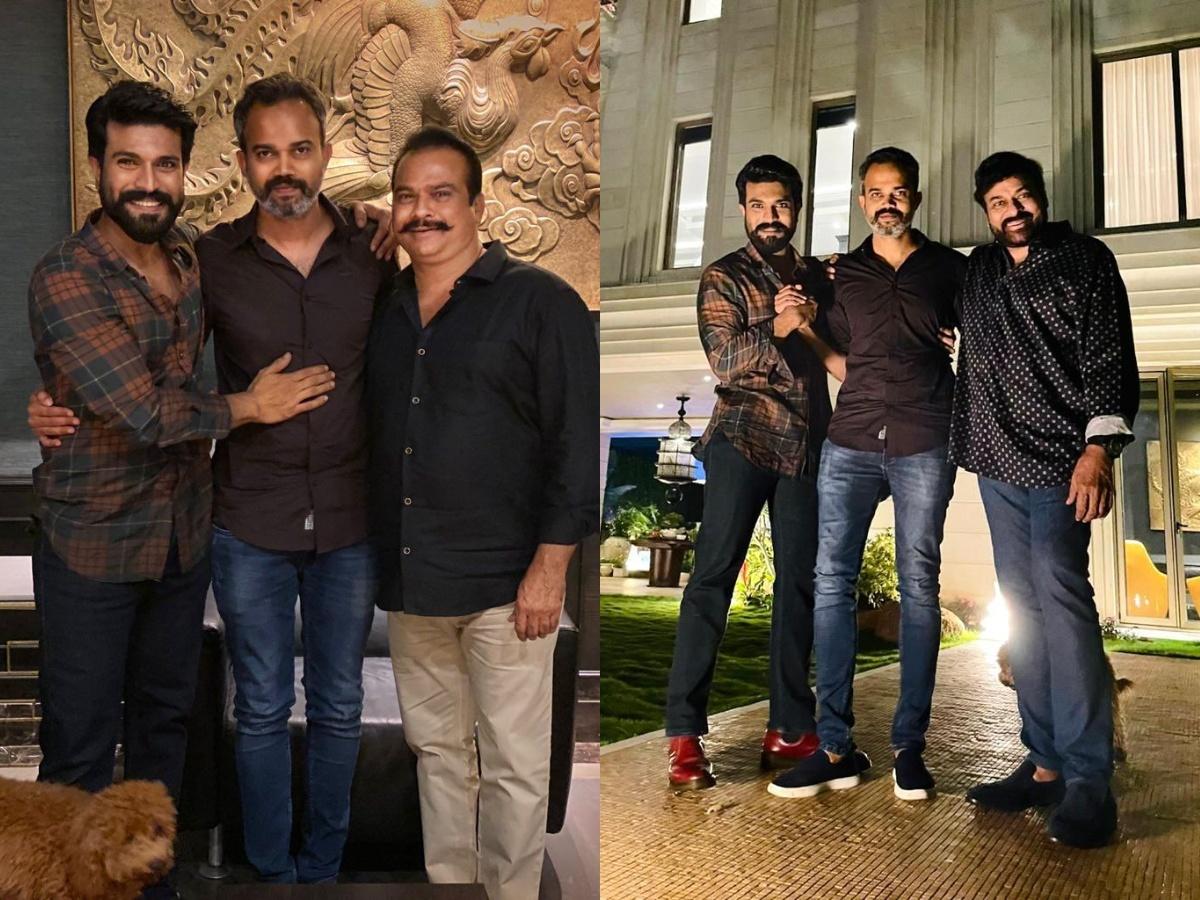 KGF 2 Director Prashanth Neel With Chiranjeevi & Ram Charan And Legend ...