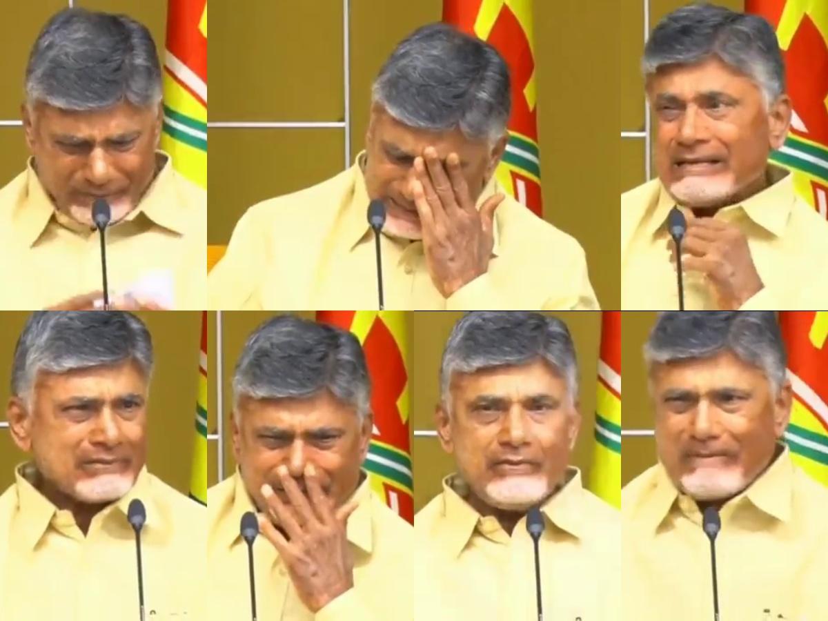 Viral Video: Chandrababu Naidu Breaks Down In Press Conference