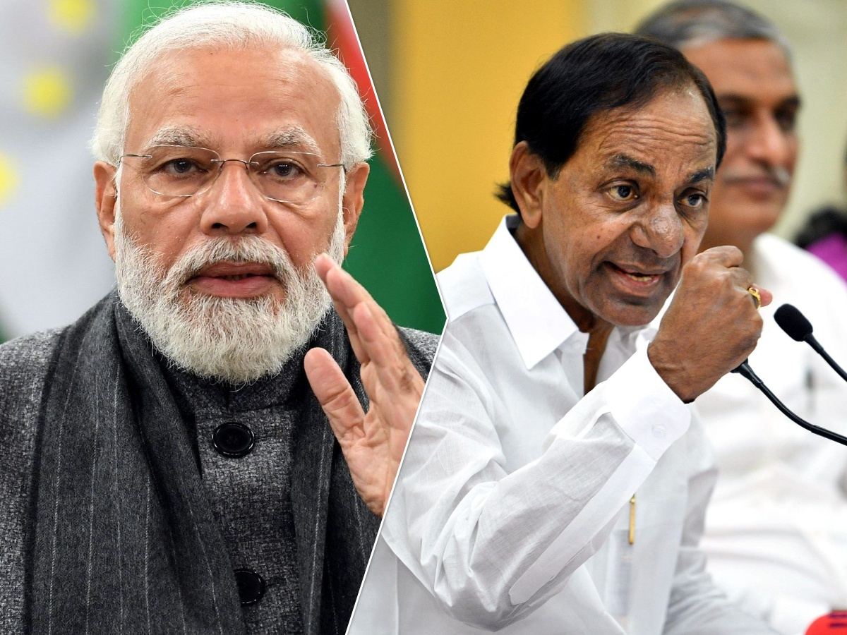 KCR Narendra Modi Fight