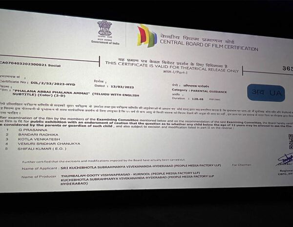 Cinematograph Act Passed Censorship On The Way