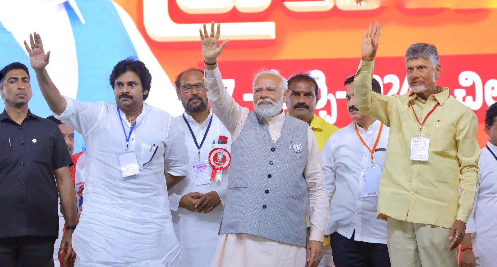 Photos: Modi, Chandrababu Naidu, and Pawan Kalyan in Big Meeting