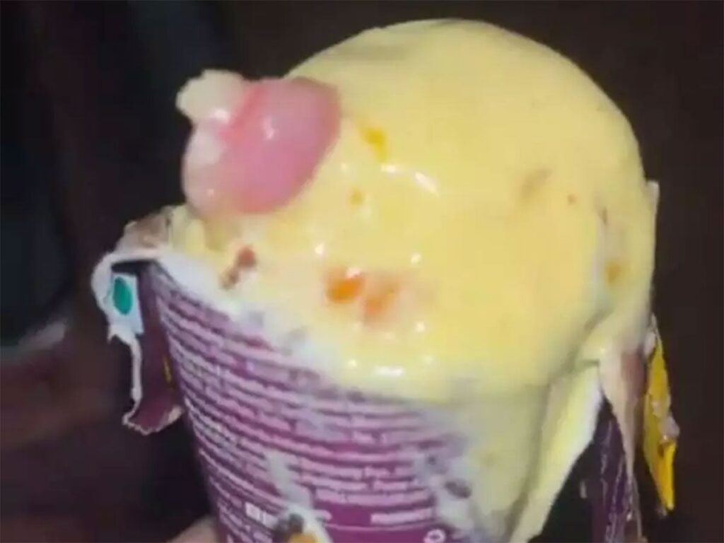 Human Finger In Ice-Cream!!
