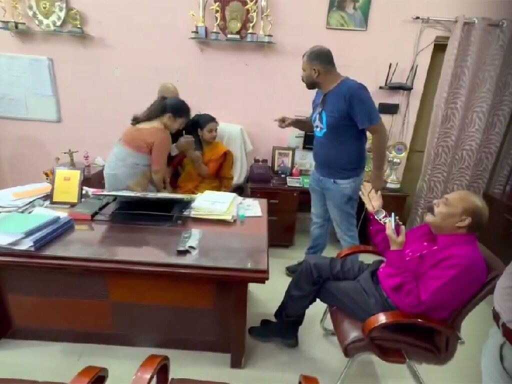 Female Principal Physically Thrown Out for Replacement