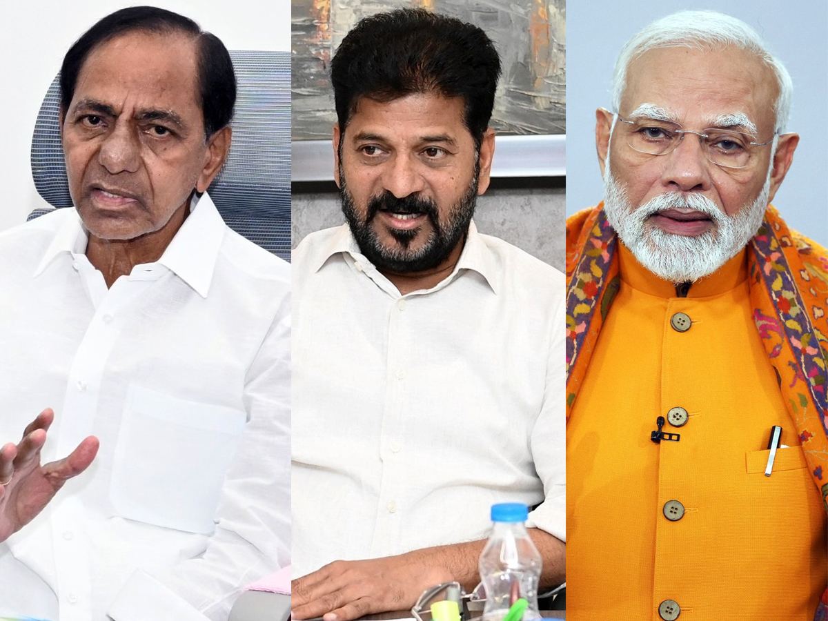 KCR Revanth Reddy Modi Telangana Politics