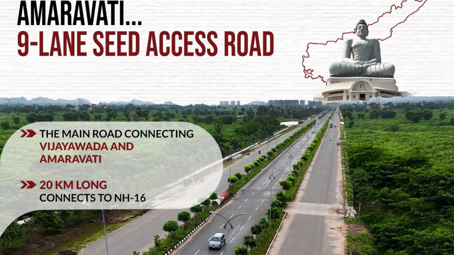 Amaravati's 9-Lane Seed Access Road Nears Completion