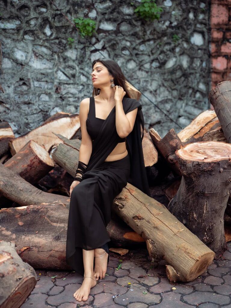 Aparna Dixit Raises The Heat In Sheer Black Saree