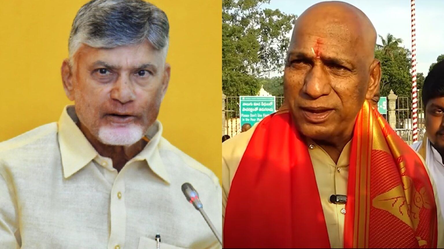 Malla Reddy praises Chandrababu at Tirumala