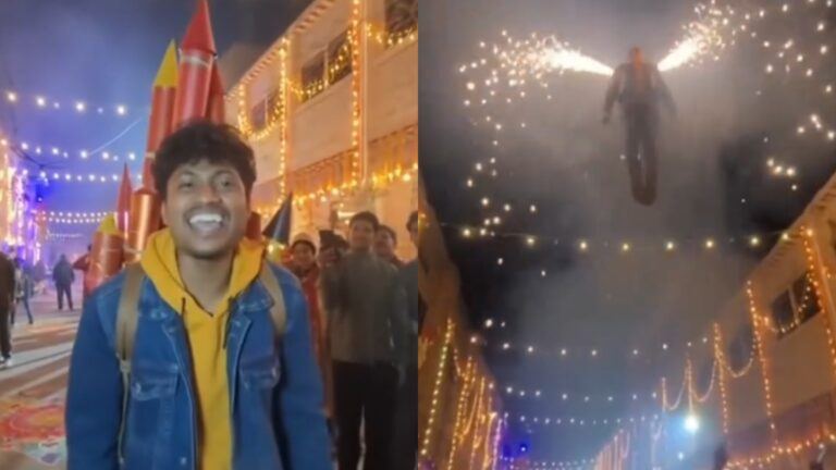 Delhi Boy’s Diwali Rocket Ride Video Goes Viral