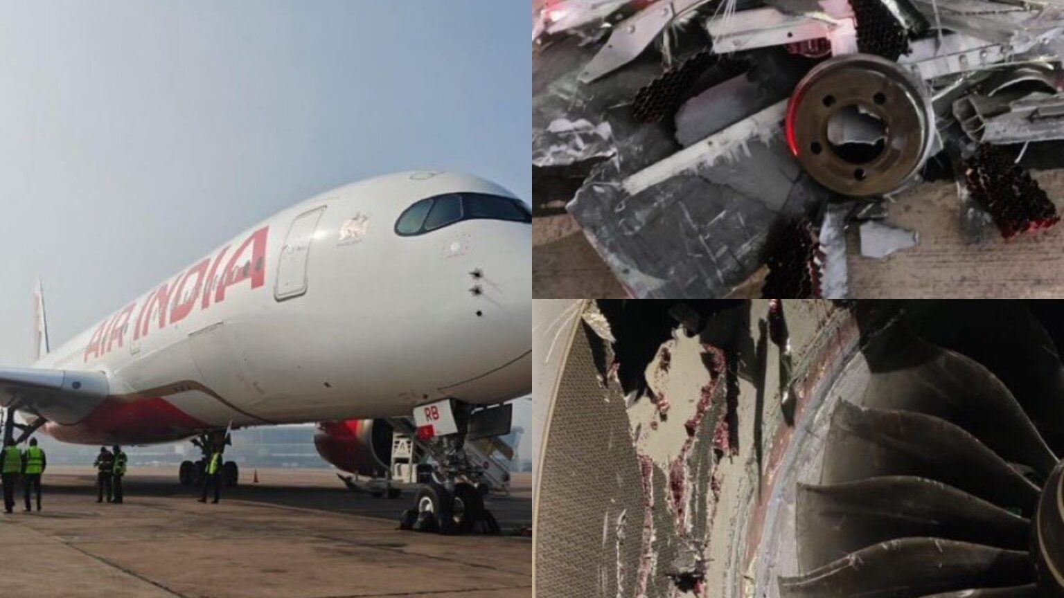 Air India Flight Suffers Engine Damage at Delhi Airport