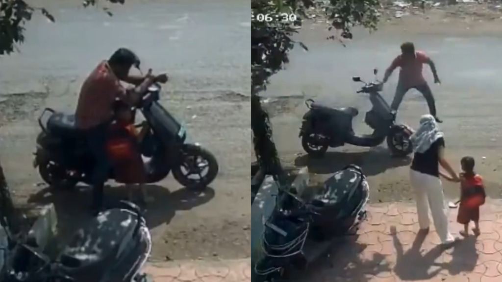 Ola Electric Bike Fire Near Solapur School Raises Alarm